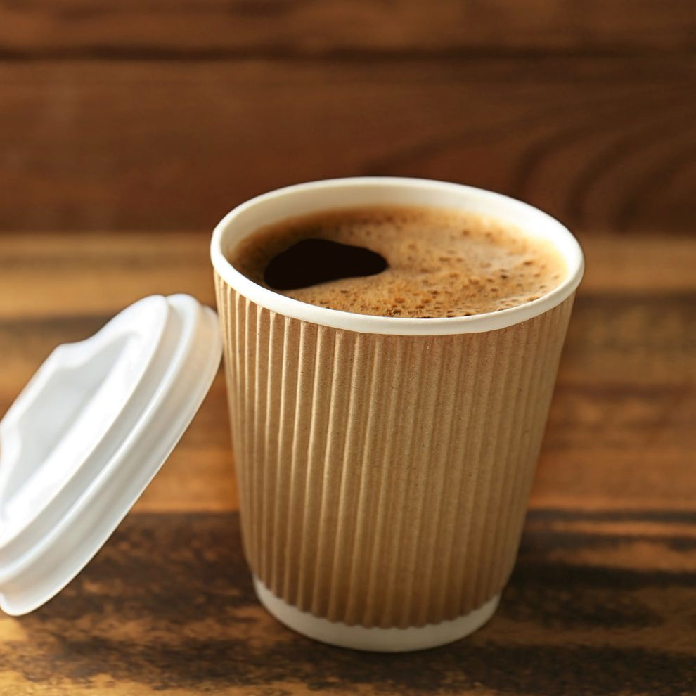 Kraft Ripple Triple Wall Paper Cup - Box of 500 – The Takeaway Food ...